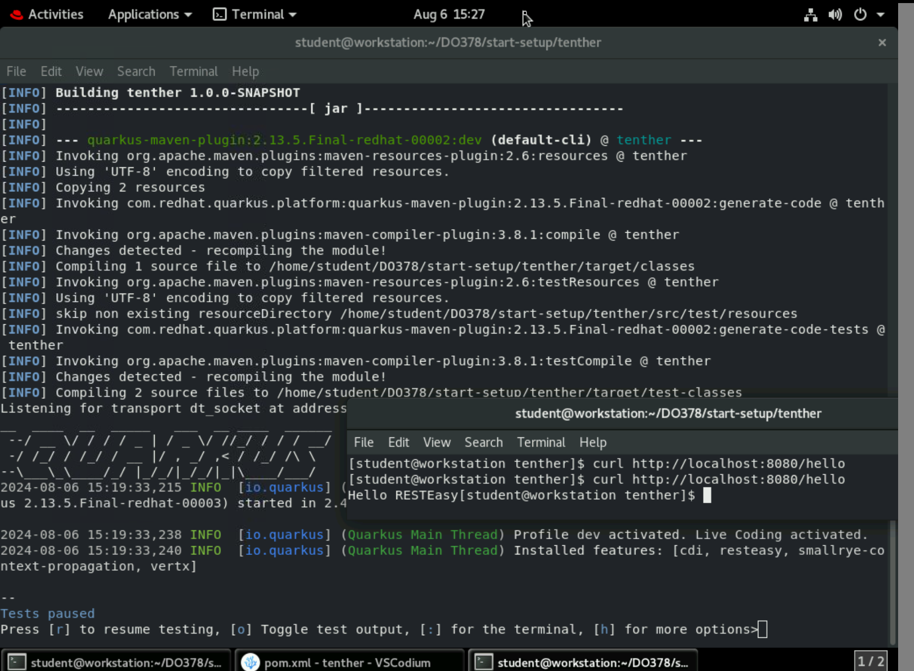 Solved: Compilation Failure first lab - Red Hat Learning Community