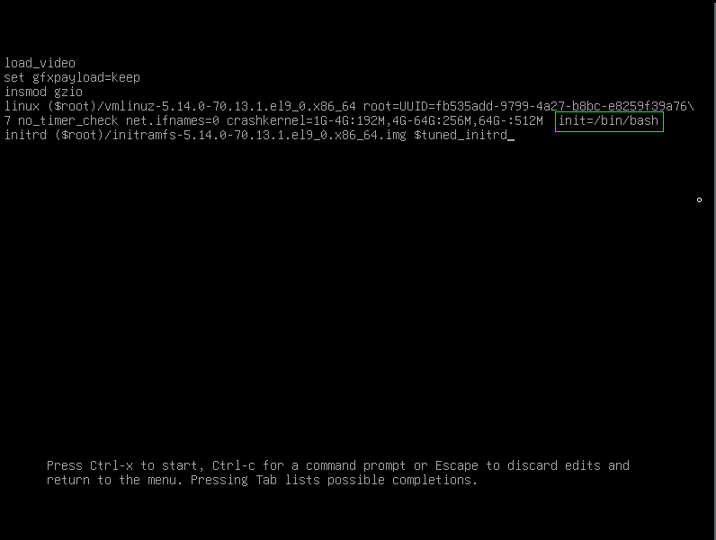 Solved: RH134 / RH199: RHEL9.0 Lab reset root password usi... - Red Hat ...