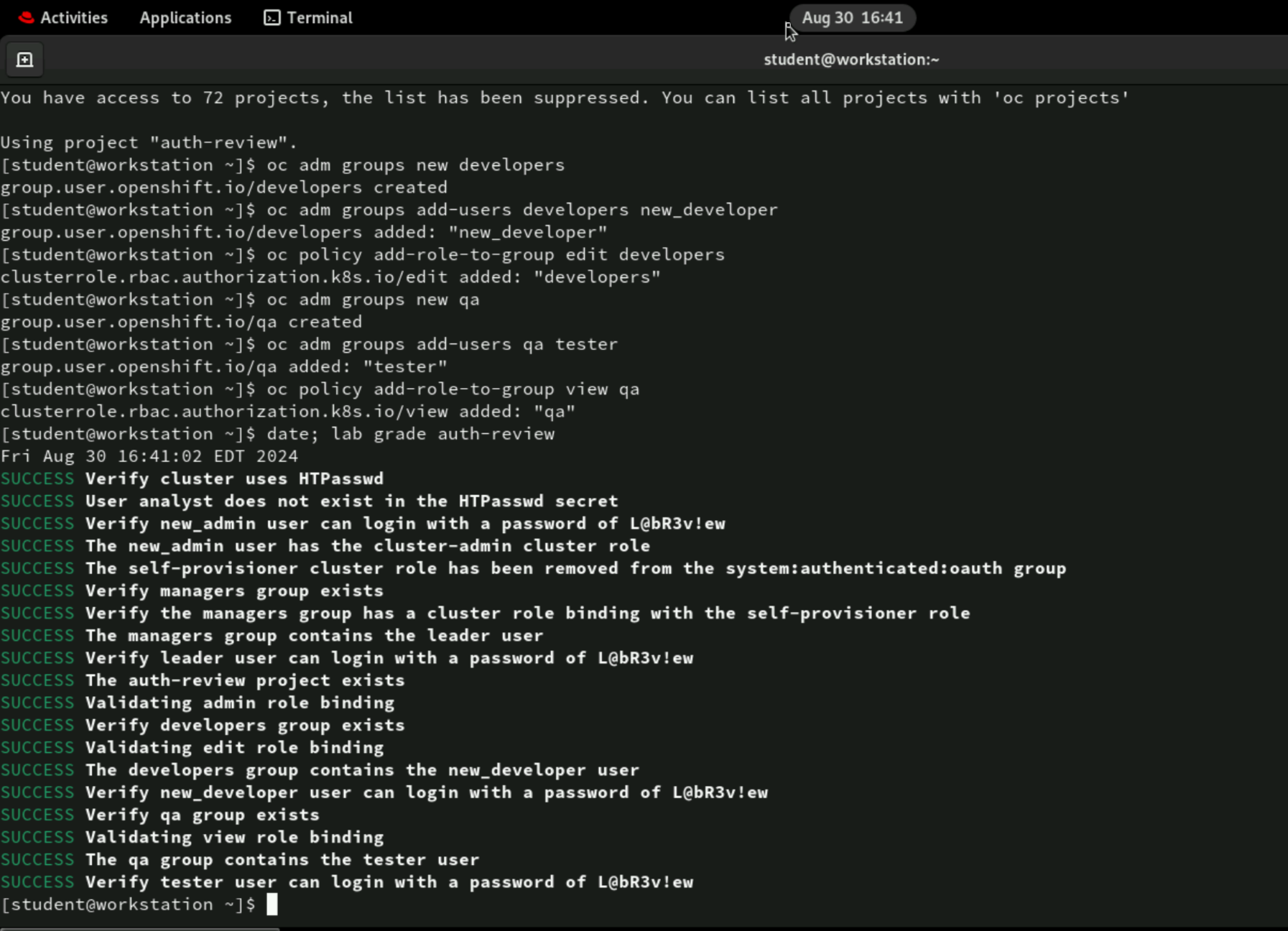 Solved: DO280 ch03s05 Lab is not working - Red Hat Learning Community
