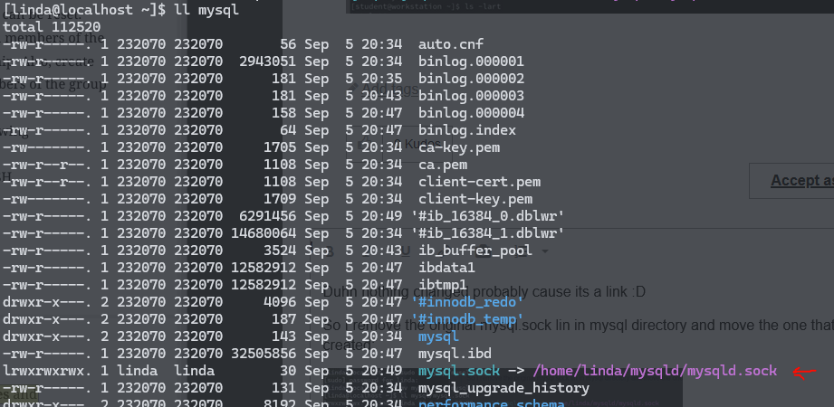 Solved: Podman volume mount /var/lib/mysql problem. - Red Hat Learning Community